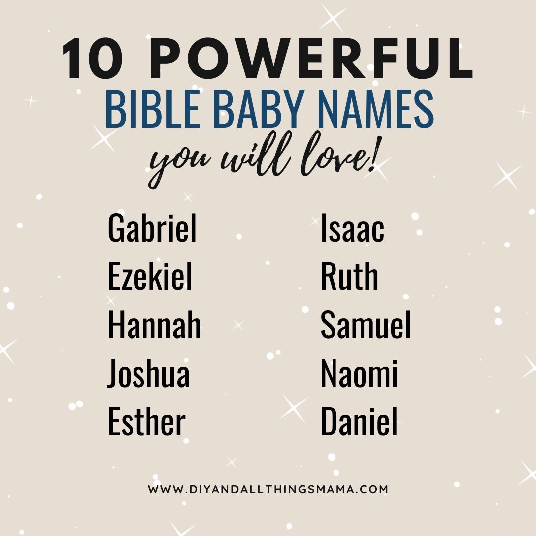 10 Powerful Bible Baby Names with Inspirational Meanings You’ll Love