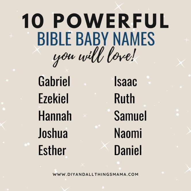 10 Powerful Bible Baby Names with Inspirational Meanings You’ll Love